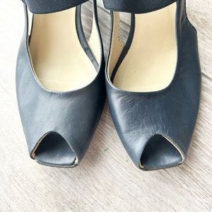 Arnold Chrgin | Shoes | Vintage Arnold Churgin Leather Peep Toe Mary ...